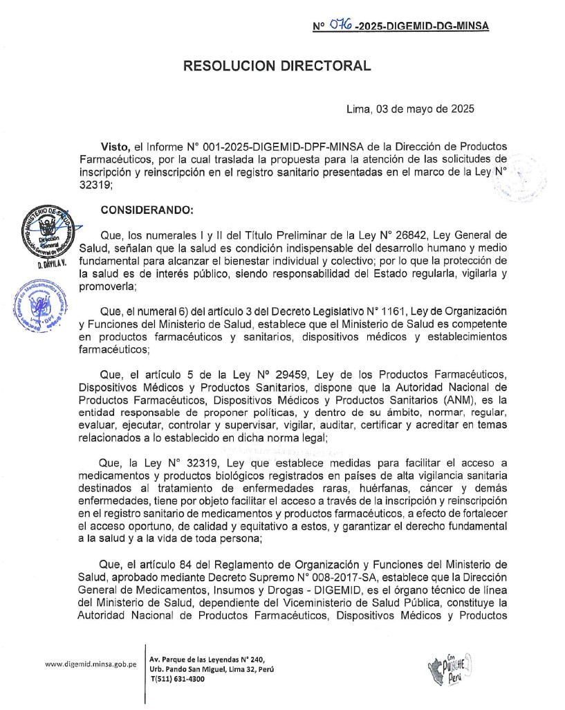 DIGEMID – Portal Institucional